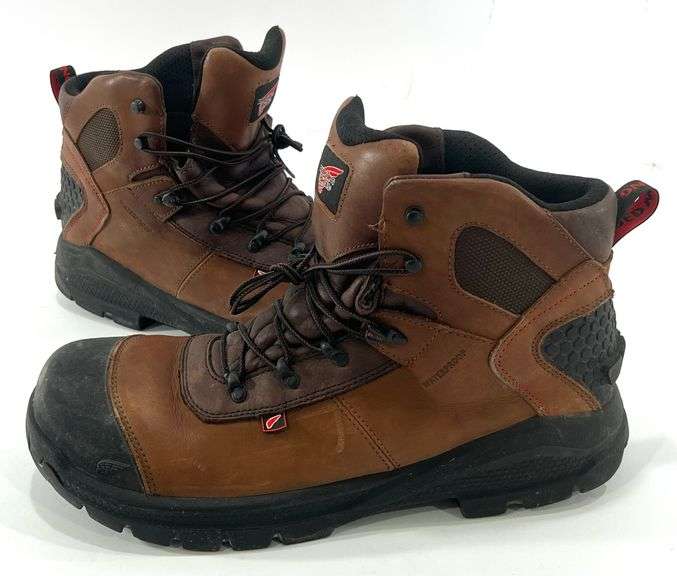 Red Wing Men’s 15 Aluminum Toe Waterproof Work Boot - Black And Gold ...