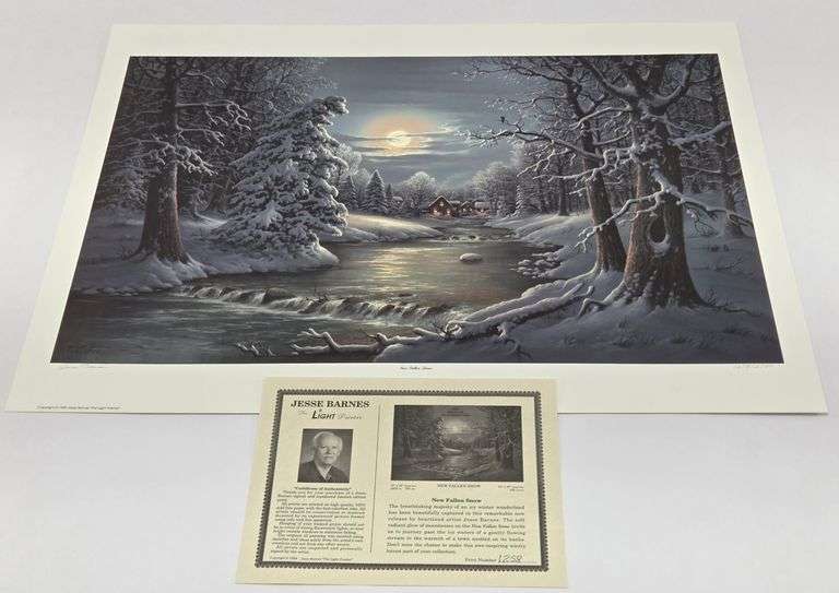 "New Fallen Snow" by Jesse Barnes Signed / Numbered 1258/2500 Print ...