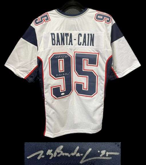 Tully Banta-Cain Autographed Patriots Jersey - Black And Gold Auctions