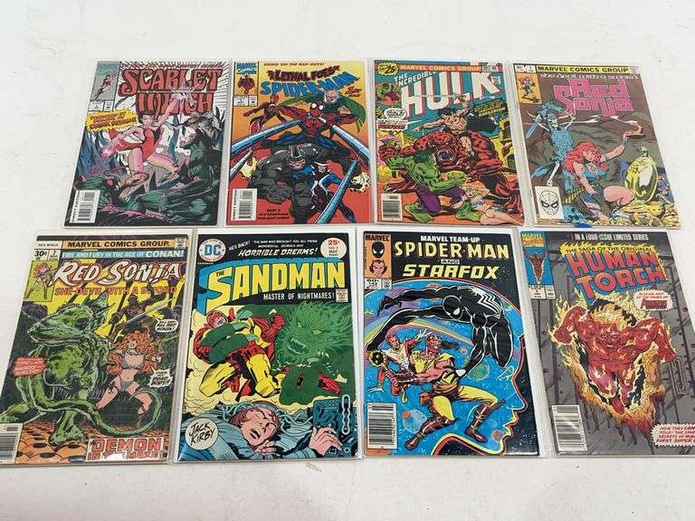 (8) Vintage Marvel & DC Comic Books - #1 Issues of Scarlet Witch, Red ...
