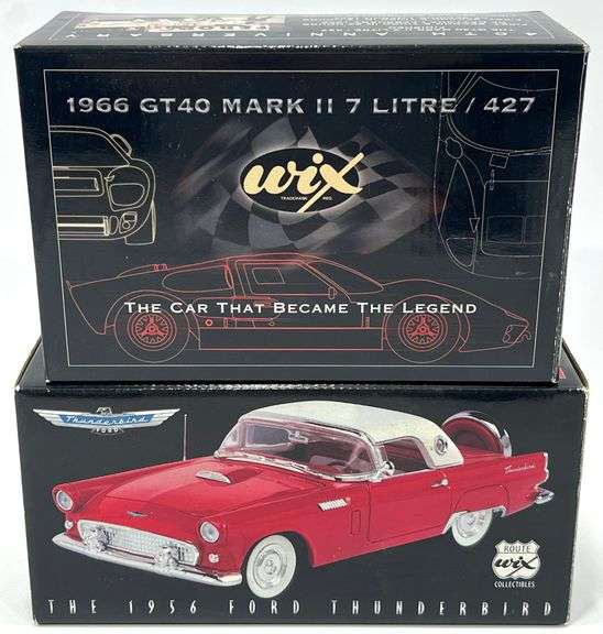 ROUTE WIX 1:24 Scale Die-Cast “GT40 MARK II 7 Litre / 427” & “1956 Ford ...