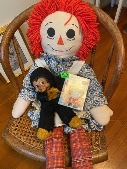 Raggedy Ann, Vintage GUND For WALT DISNEY Mickey Mouse, & 1983 doll ...
