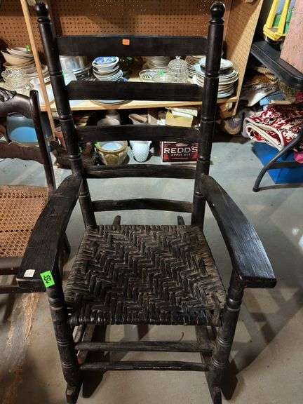 Vintage black rocking chair - Baker Auctions & Real Estate, LLC