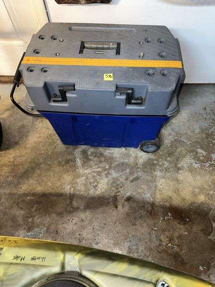 Bench top Tuff Mate tool box & contents - Baker Auctions & Real Estate, LLC