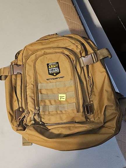 Army National Guard backpack - Baker Auctions & Real Estate, LLC