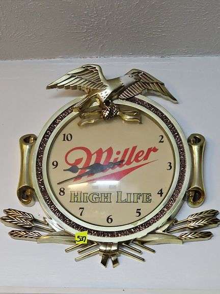 Miller High Life clock - Baker Auctions & Real Estate, LLC