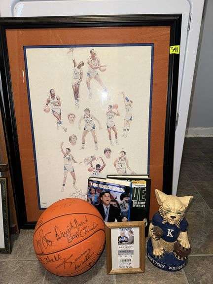 Wildcats 70-80 #920 Signed Print, Rick Pitino Book and Larry Bird Drive ...