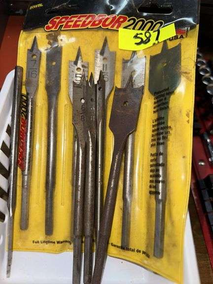 Wood boring drill bits - Baker Auctions & Real Estate, LLC