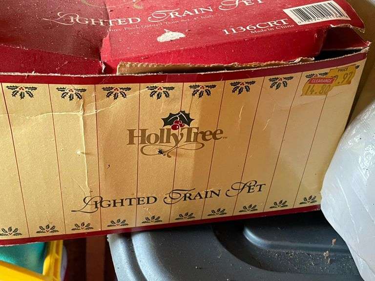 Holly Tree lighted Train Set,Christmas decor and Christmas gifts bags ...