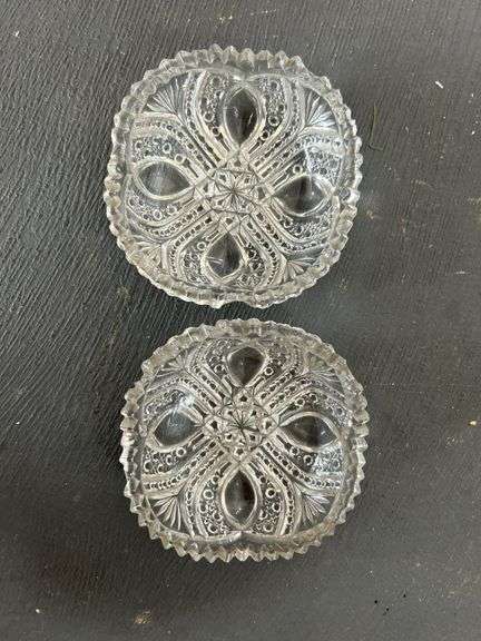 Vintage Imperial Clear Glass Saw Tooth Rim Candy Nut Bowl (round ...