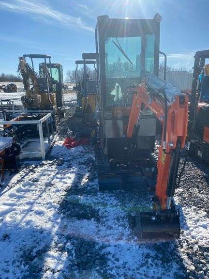 AGT 1-ton Mini & Small Excavator, with Cab Gasoline - Baker Auctions ...