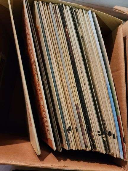 Box of Vintage Vinyl Records - Baker Auctions & Real Estate, LLC