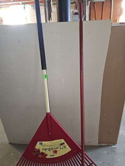 30" lawn rake & push broom - Baker Auctions & Real Estate, LLC