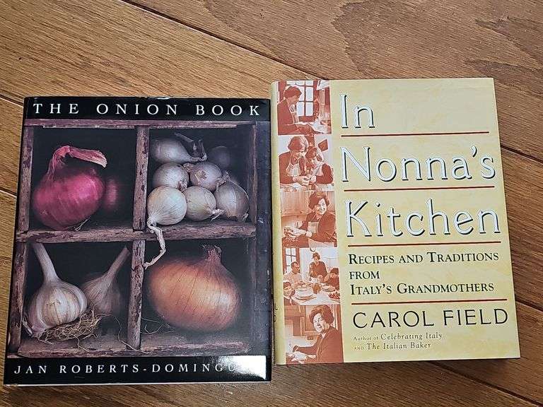 The Onion book, In Nonna's Kitchen cookbook, & more. - Baker Auctions ...
