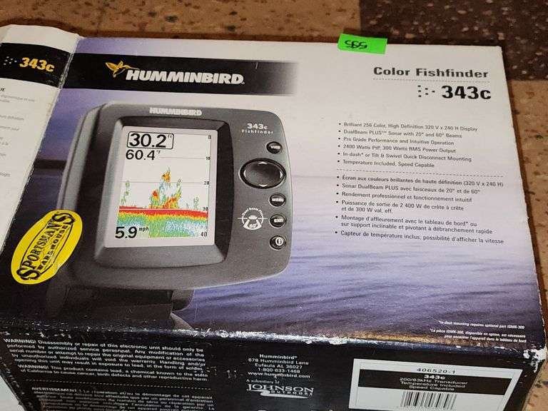 Hummingbird Color Fishfinder - Baker Auctions & Real Estate, LLC
