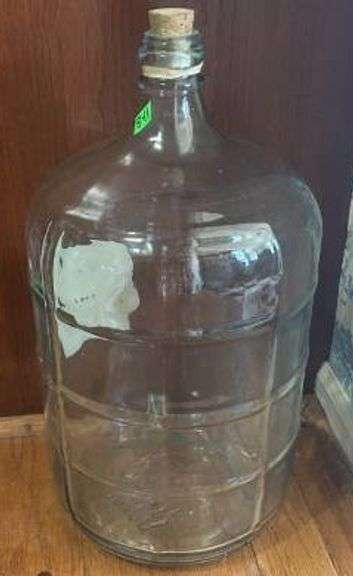 Anita Spring Water Glass Bottle Clear 5 Gallon - Baker Auctions & Real ...