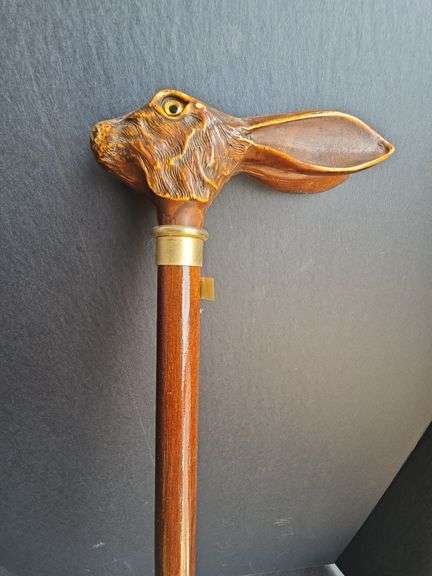 Rabbit head cane - Baker Auctions & Real Estate, LLC
