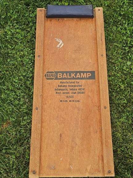 Napa Balkamp mechanics creeper - Baker Auctions & Real Estate, LLC