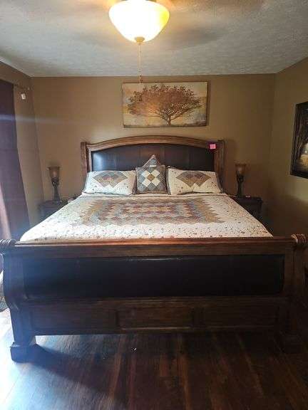Ashley Rowley Creek King Size Bed Only - Baker Auctions & Real Estate, LLC