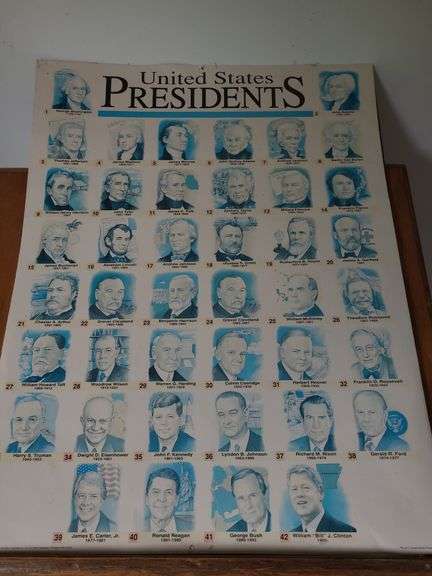 Maps, president posters, & more. - Baker Auctions & Real Estate, LLC