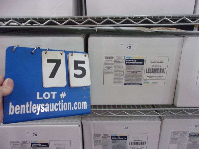CASES: BRIGHT SOLUTIONS LEMON ZIP DISINFECTANT RTU - 12 X 1 QUART (2X ...