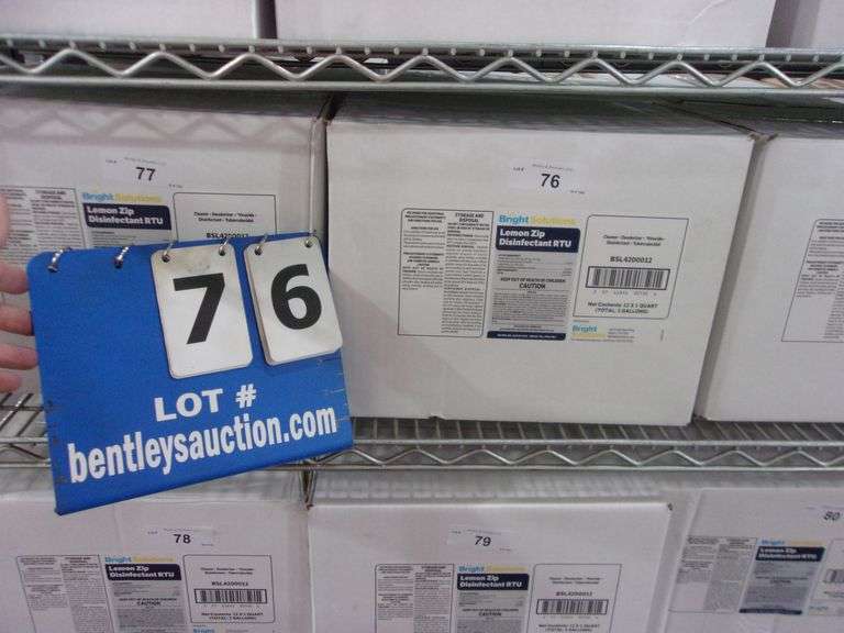 CASES: BRIGHT SOLUTIONS LEMON ZIP DISINFECTANT RTU - 12 X 1 QUART (2X ...