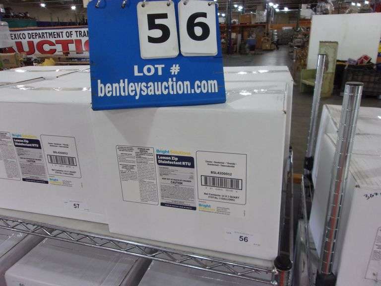 CASES: BRIGHT SOLUTIONS LEMON ZIP DISINFECTANT RTU - 12 X 1 QUART (2X ...