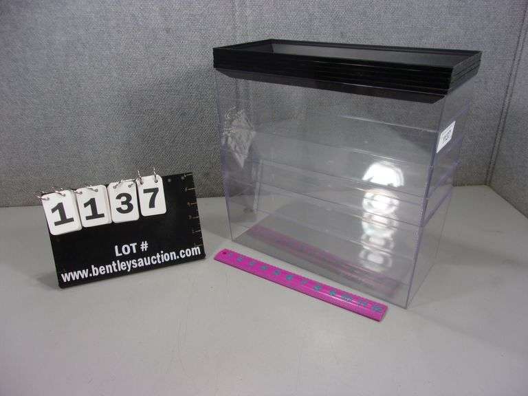 BLACK POLY BASE CLEAR COVER MODEL CAR DISPLAY CASES - HOLDS 1:18 SCALE ...