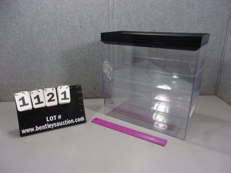 BLACK POLY BASE CLEAR COVER MODEL CAR DISPLAY CASES - HOLDS 1:18 SCALE ...