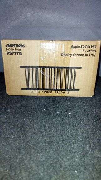 BOX: RAYOVAC PHONE BOOSTER APPLE 30-PIN MFI - Bentley & Associates, LLC