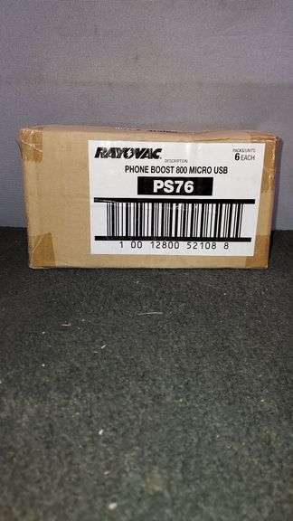 BOX: RAYOVAC PHONE BOOST 800 MICRO USB - Bentley & Associates, LLC