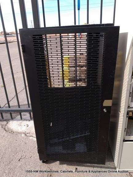 BLACK SERVER RACK W/ COSTERS (DENTS, SCRATCHES, DAMAGE) - Bentley ...
