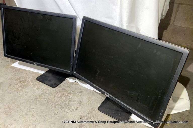 HP 110 DESKTOP W/ DUAL DELL P2213T MONITORS & LOGITECH WIRELESS ...