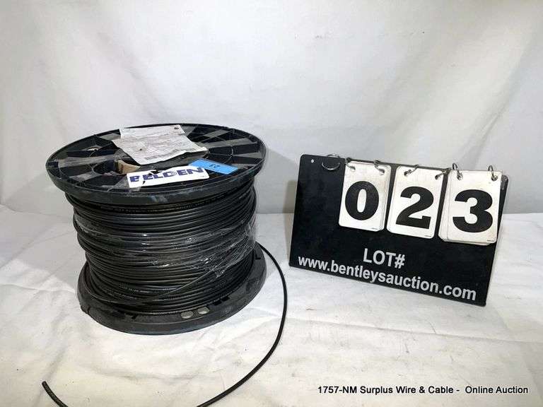 SPOOL: BELDEN 8259 RG 58A COAXIAL CABLE-BLACK - Bentley & Associates, LLC