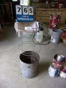 METAL BUCKET W/ PLANT PROTECTOR CONE - Bentley & Associates, LLC