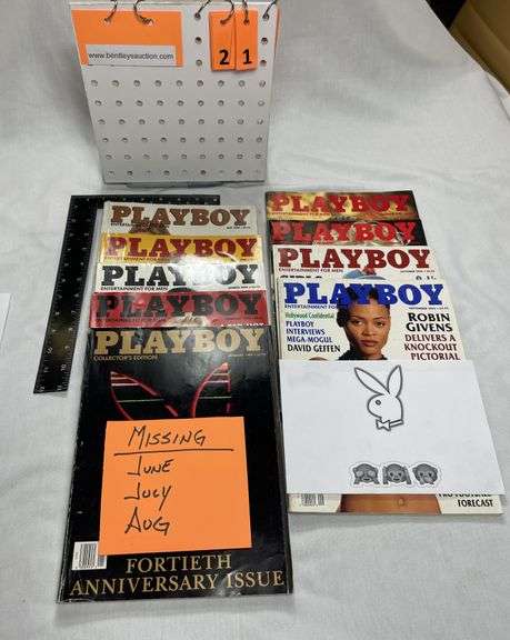 1994 JANUARY - DECEMBER PLAYBOY MAGAZINES - USED, AS IS **MISSING JUNE ...