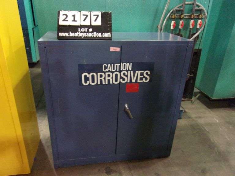 EAGLE EQUIPMENT MODEL CRA-32 30 GALLON 2-DOOR CORROSIVE-ACID STORAGE ...