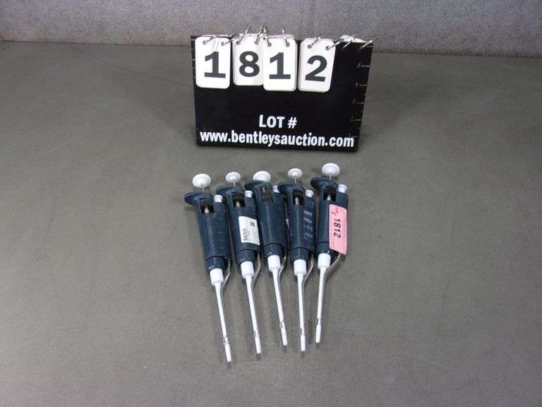 (5) GILSON MECHANICAL PIPET - P-100 (FIRE LABEL) - Bentley & Associates ...