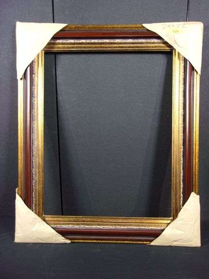 DARK STAINED & BRONZE WOOD LARGE FRAME 36 X 30 - Bentley & Associates, LLC