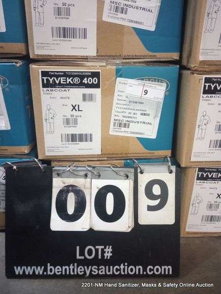 BOX: TYVEK 400 LAB COAT - WHITE - XL - Bentley & Associates, LLC