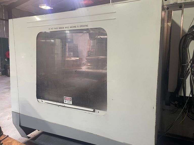 HAAS VF8 CNC MILL, MFG 2000, VOLTAGE 360-480, PHASE 3, HERTZ 50/60 ...