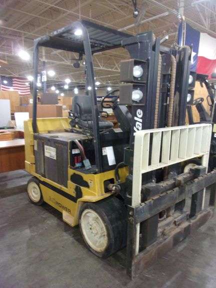 YALE ERC 100 HHN48TV084, 48V, 9500 # CAPACITY ELECTRIC WAREHOUSE ...