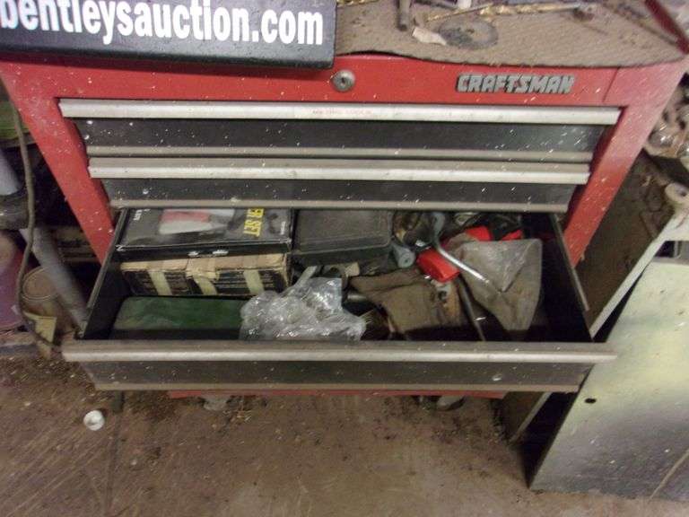CRAFTSMAN 14-DRAWER TOP & BOTTOM TOOLBOX W/ ASSORTED TOOLS - WRENCHES ...