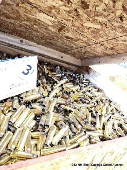 CRATE: SPENT BRASS SHELL CASINGS - APPROX. 4,170 LBS. NET - Bentley ...