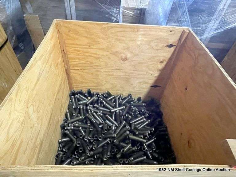 CRATE: SPENT ALUMINUM SHELL CASINGS - APPROX. 640 LBS. NET - Bentley ...