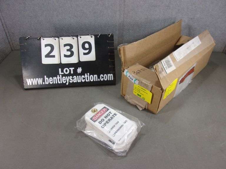 BOX: DANGER DO NOT OPERATE SIGNS - Bentley & Associates, LLC