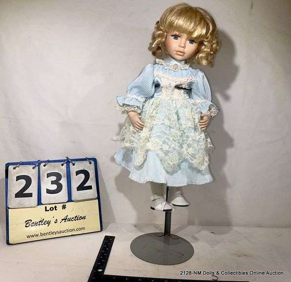 PORCELAIN DOLL - **STAND NOT INCLUDED** - USED, AS IS - Bentley ...
