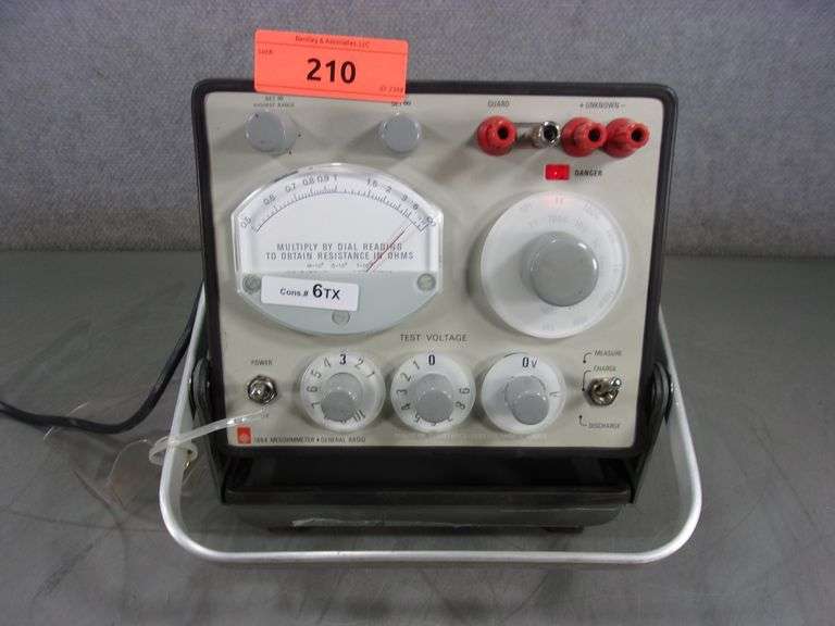 GENERAL MEGOHMMETER - GENERAL RADIO - Bentley & Associates, LLC