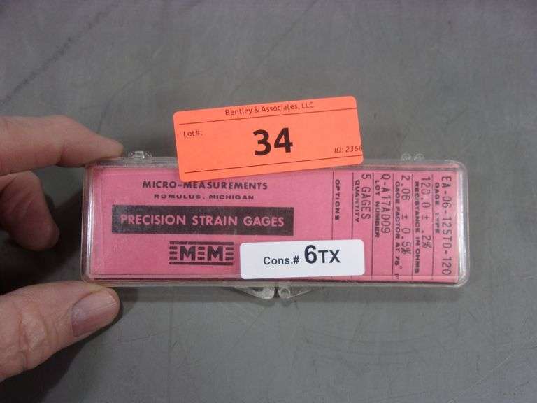 MICRO MEASUREMENTS EA-06 PRECISION STRAIN GAUGES - Bentley & Associates ...