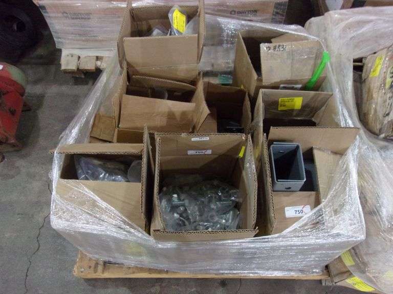 PALLET: LARGE ASSORTMENT - BOLTS, BRACES, BRACKETS, PINS - Bentley ...
